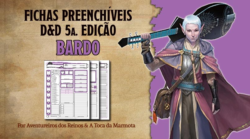 Fichas de Personagem - Bardo – Aventureiros dos Reinos